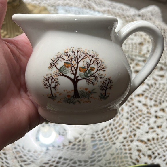 Kitchen | Ceramic 3 Owls In Tree Creamer | Poshmark